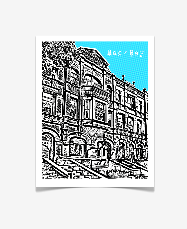 Buy This Classic Back Bay Boston Poster Online | BirdAve